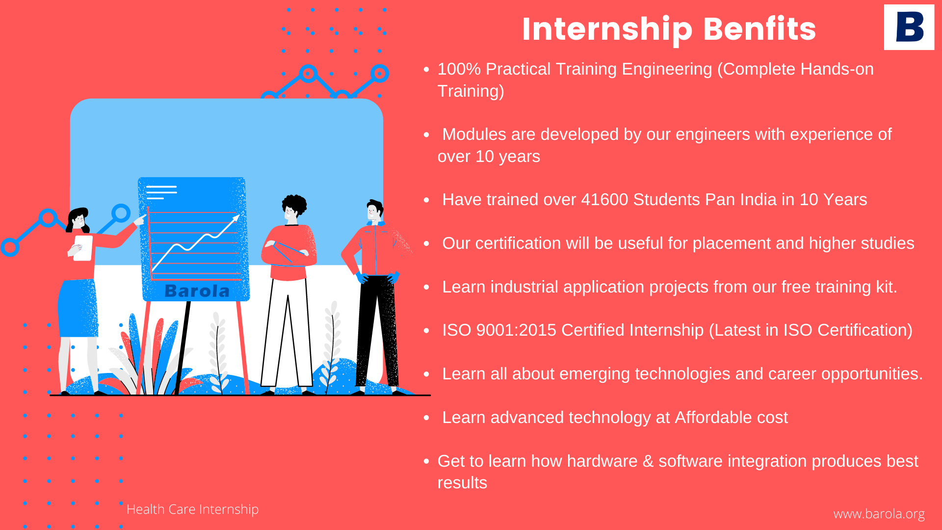 Benefits_About Health Care Internhip_Barola | Barola Technologies ...