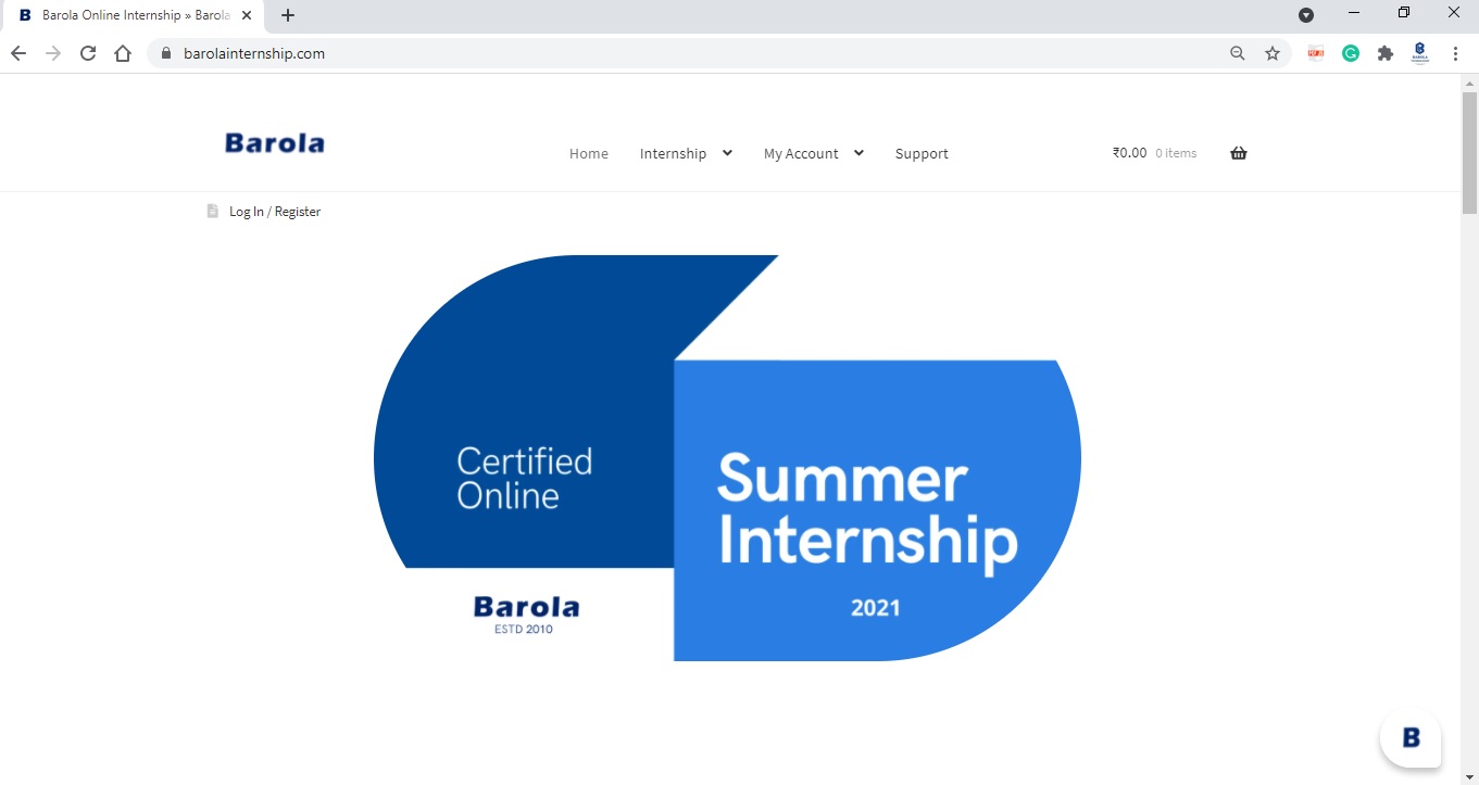 How to Register on our platform | Barola Technologies Internship ...