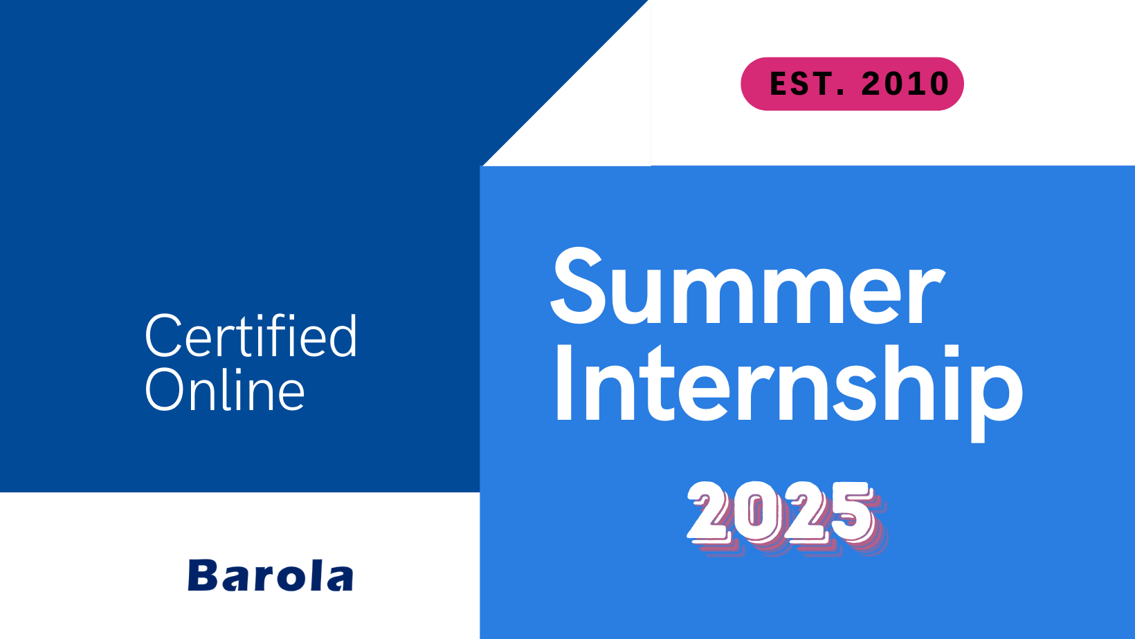 Online Internship in India | Barola Technologies Internship | Online ...